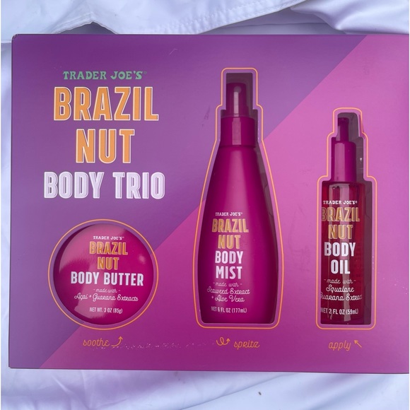 Trader Joe’s | Bath & Body | Trader Joes Brazil Nut Body Trio Gift Set ...